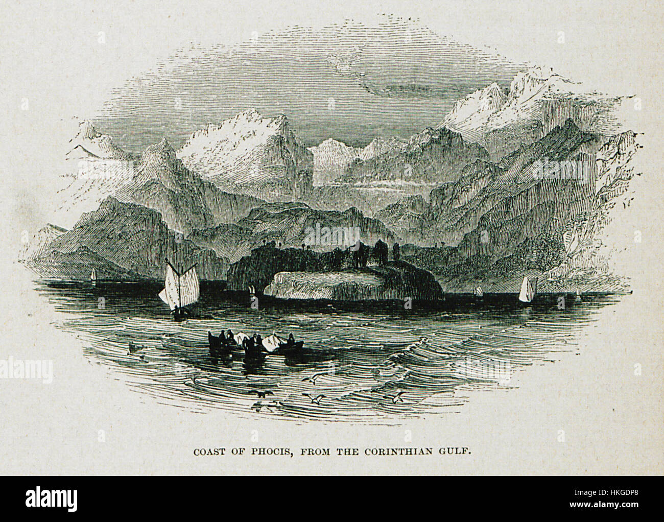 Christopher Wordsworth’s 1882 painting captures the dramatic coastal ...