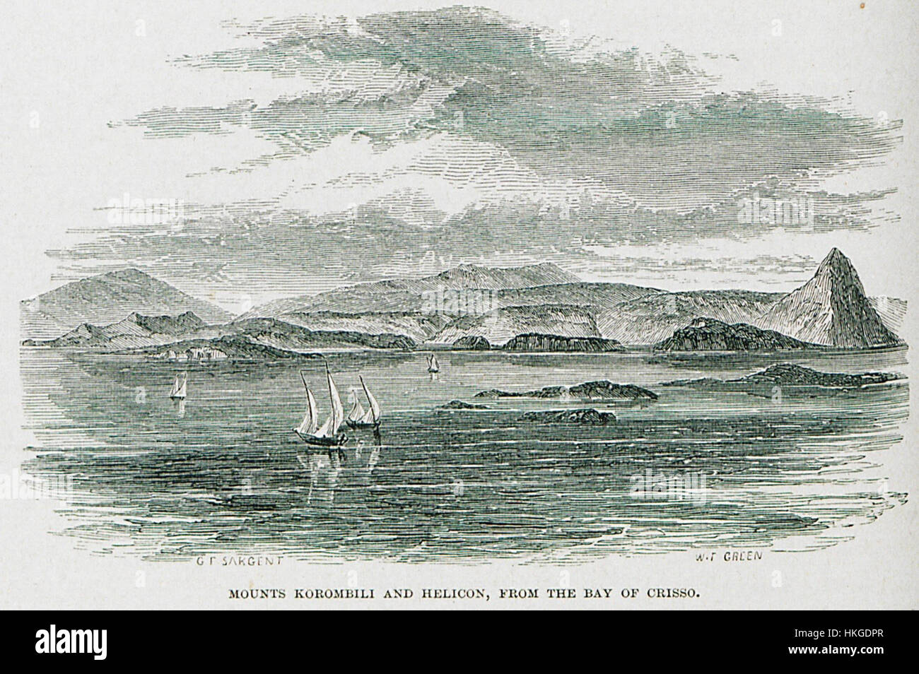 This painting by Christopher Wordsworth shows Mounts Corombili and ...