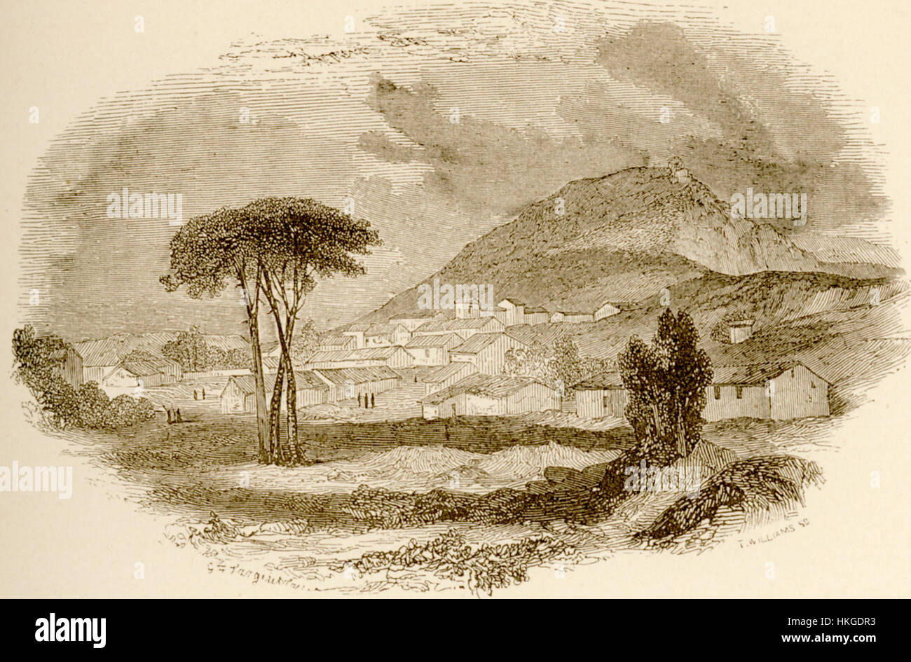 This 1882 artwork by Christopher Wordsworth depicts the ancient site of ...
