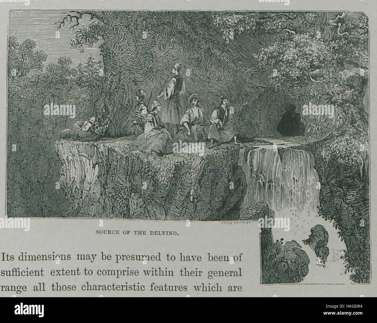 Source of the Delvino Wordsworth Christopher 1882 Stock Photo - Alamy