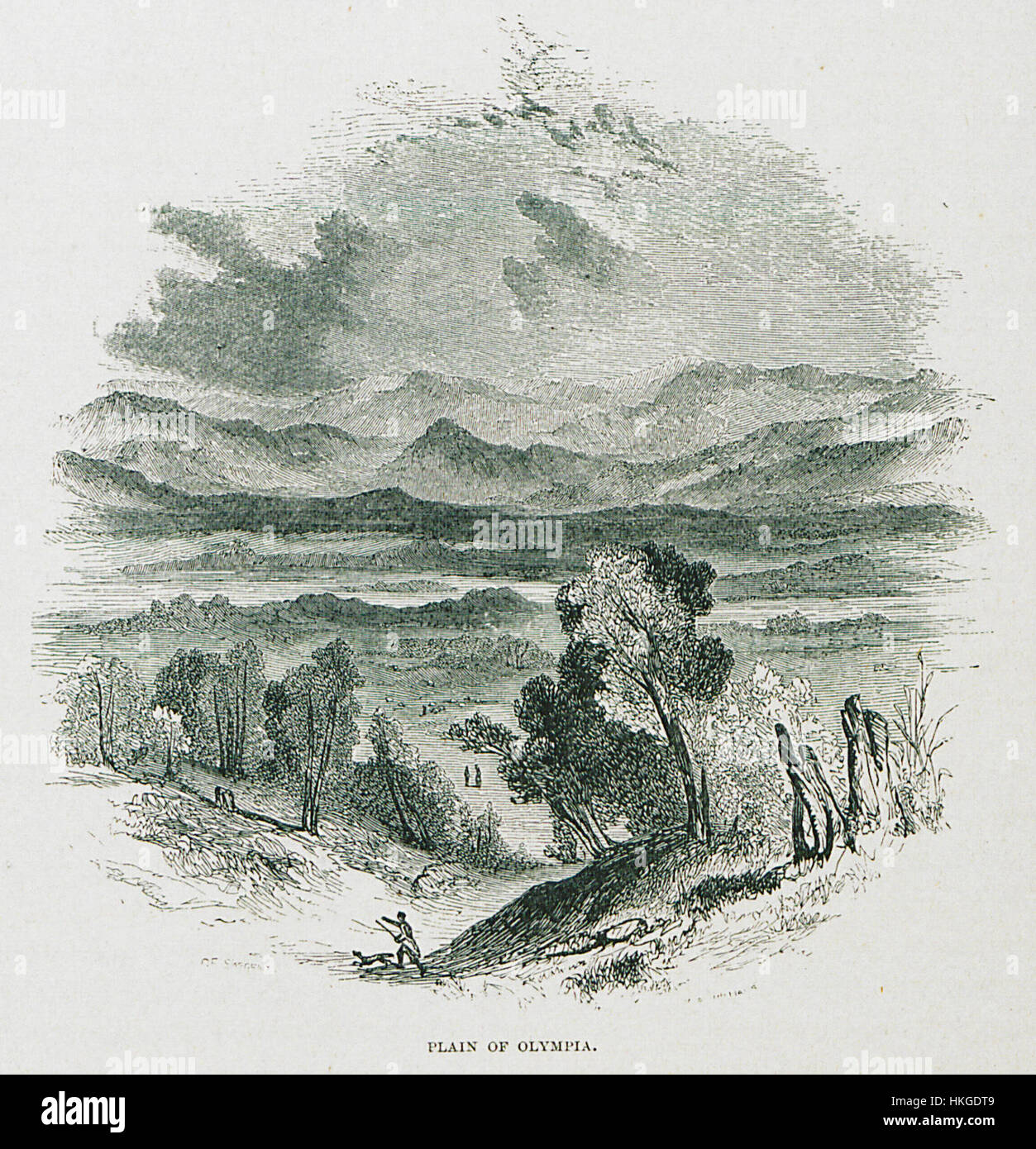 Christopher Wordsworth’s 1882 painting 'Plain of Olympia' captures the ...