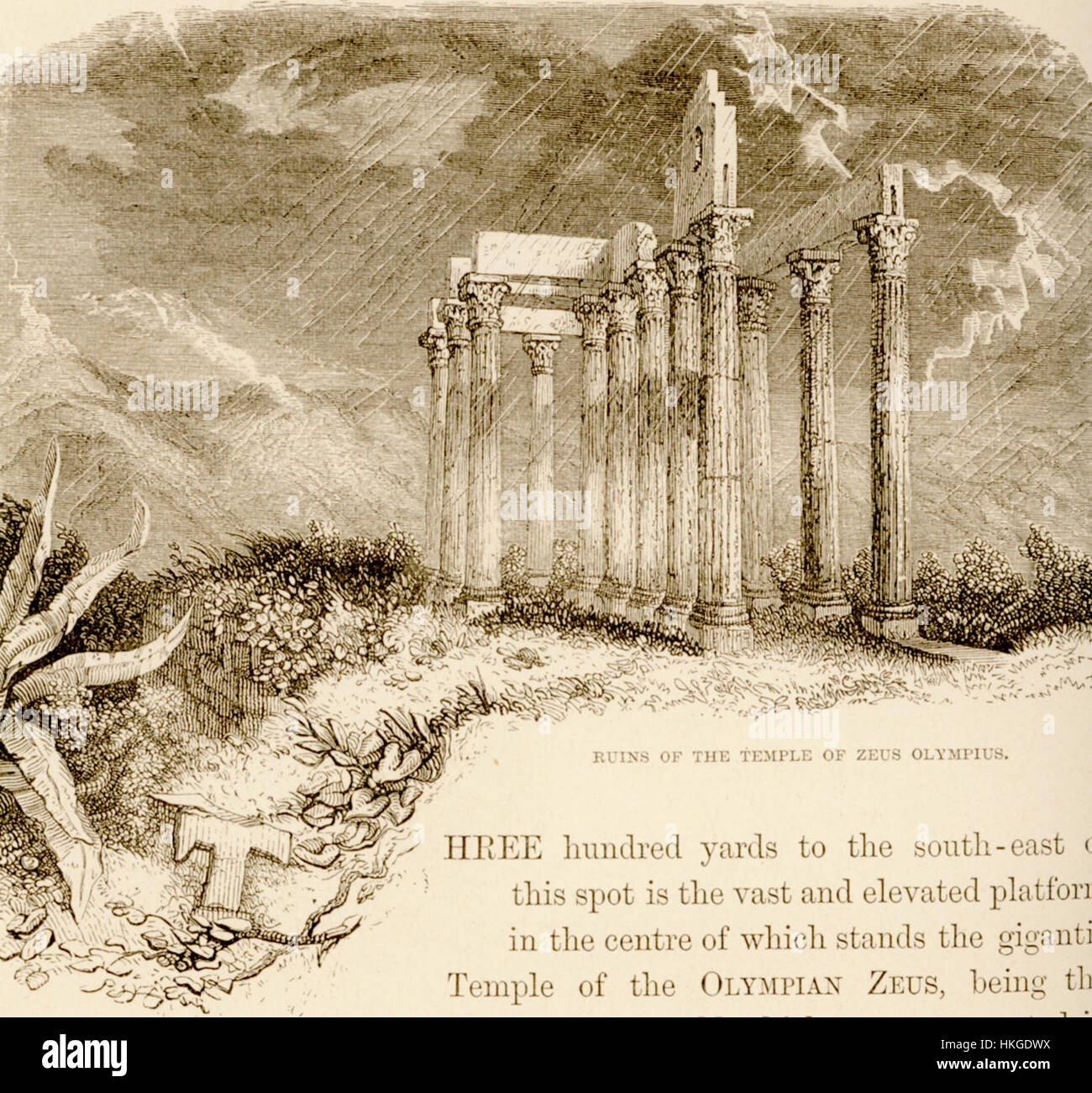 This 1882 painting by Christopher Wordsworth shows the ruins of the ...