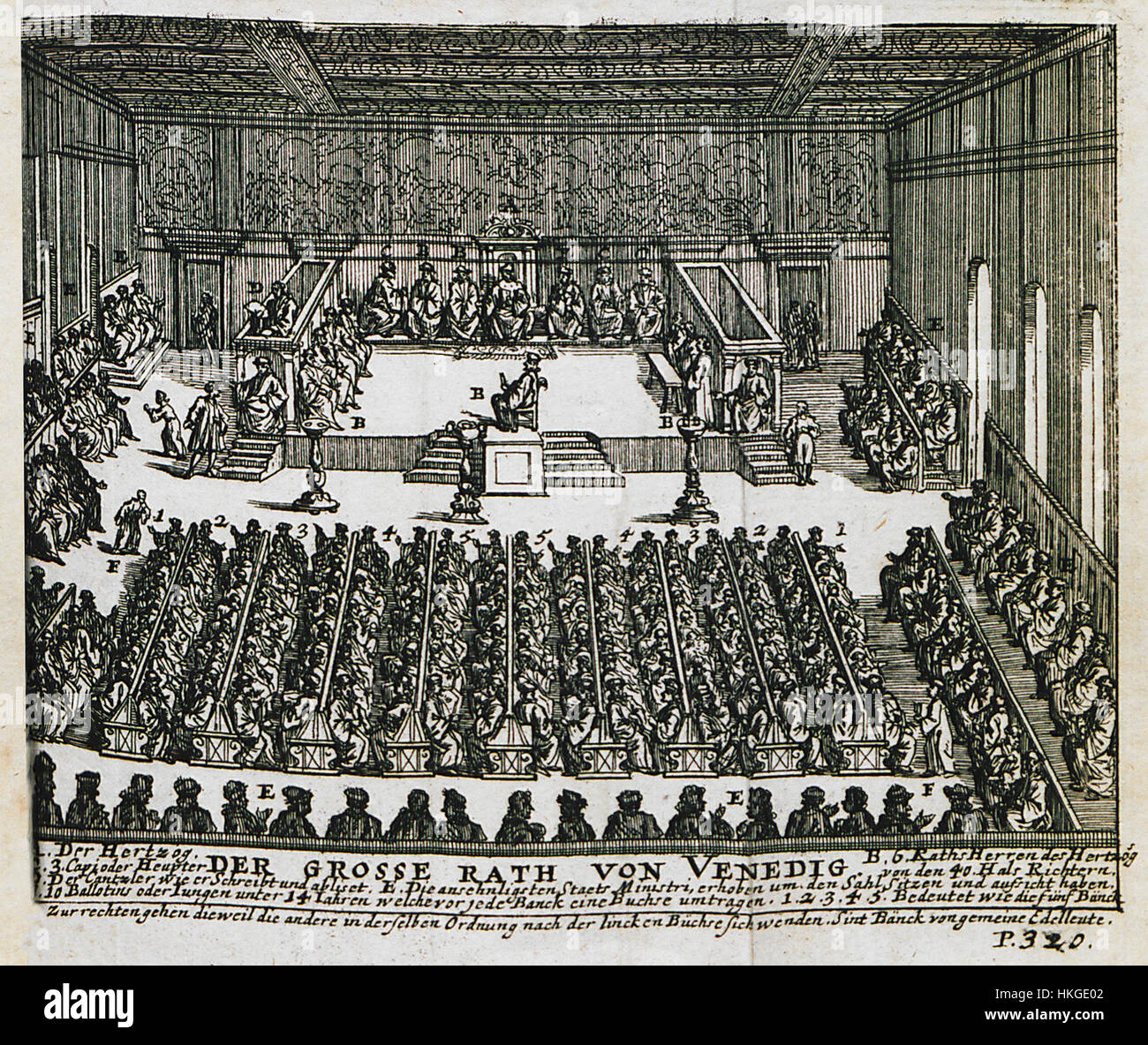 Der Grosse Rath von Venedig Sandrart Jacob Von 1687 Stock Photo - Alamy