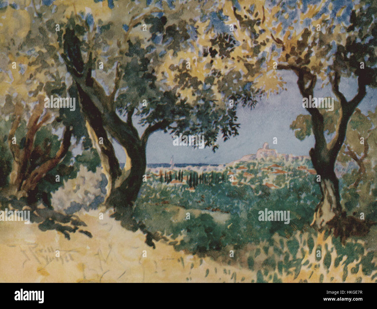 Chora Perilla Francesco's 1928 painting features a vibrant, abstract ...