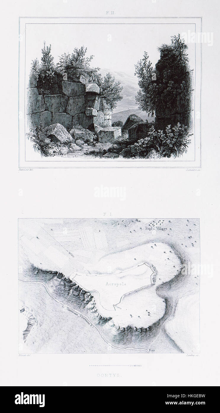 This 1831 artwork by Guillaume Abel Blouet depicts a historical scene ...
