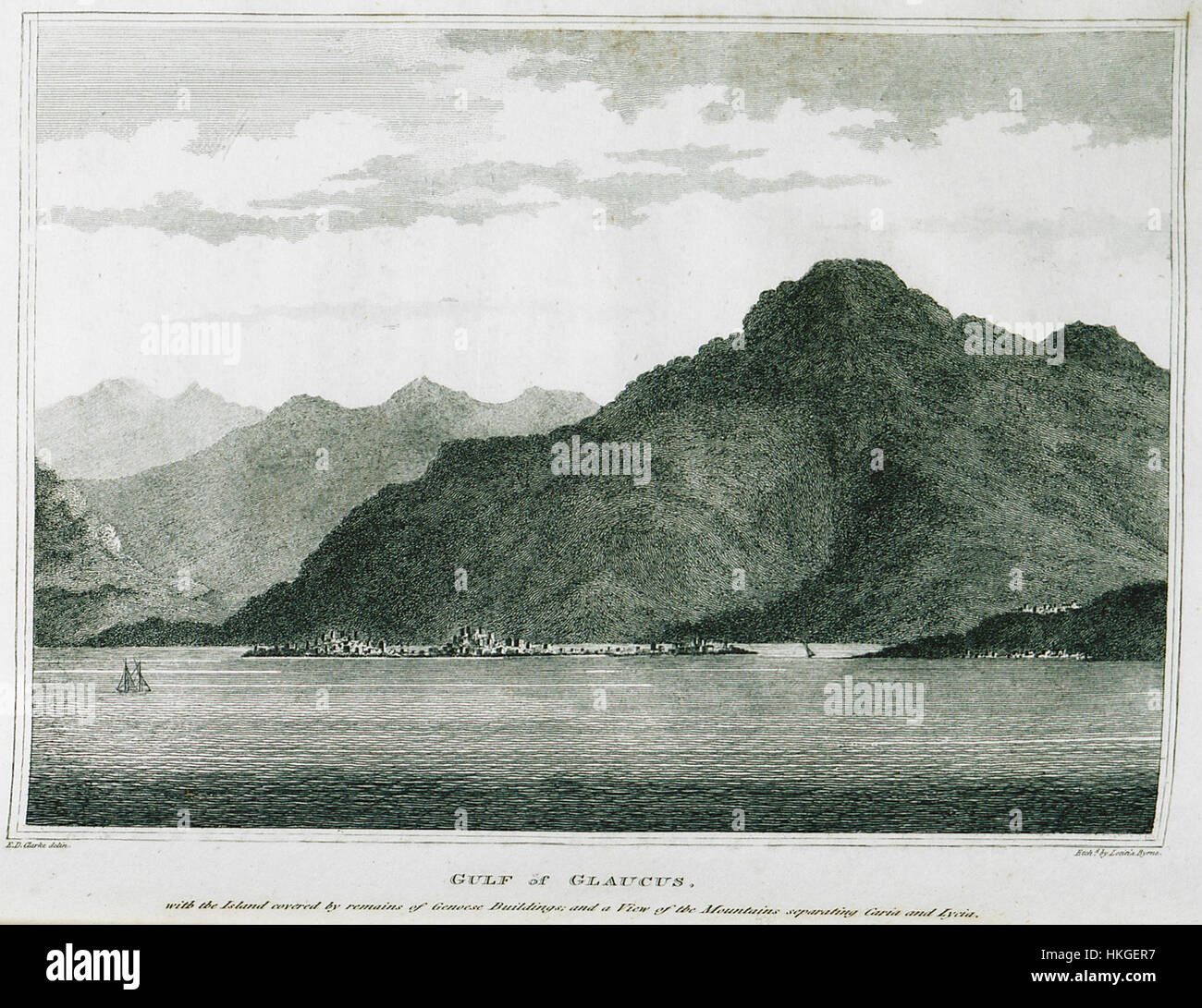 Edward Daniel Clarke’s 1824 painting of the Gulf of Glaucus features ...