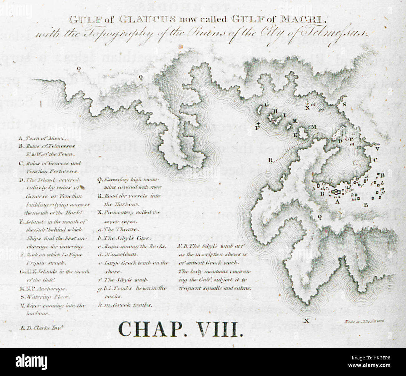 This painting by Edward Daniel Clarke depicts the Gulf of Glaucus, now ...