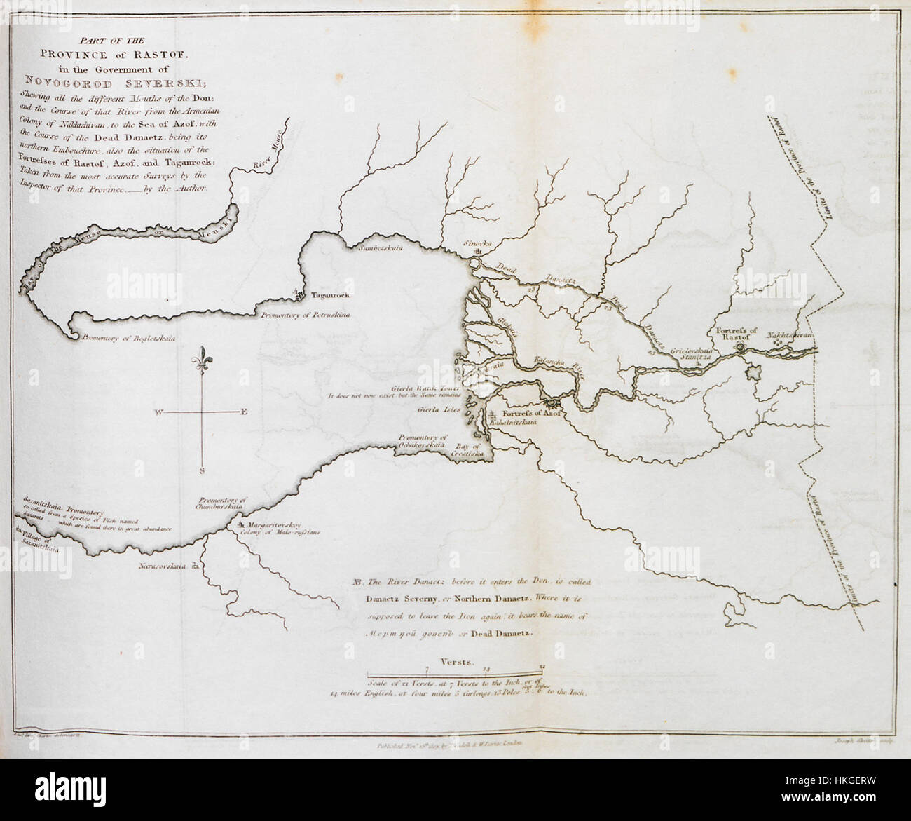 This 1810 map by Edward Daniel Clarke presents part of the province of ...