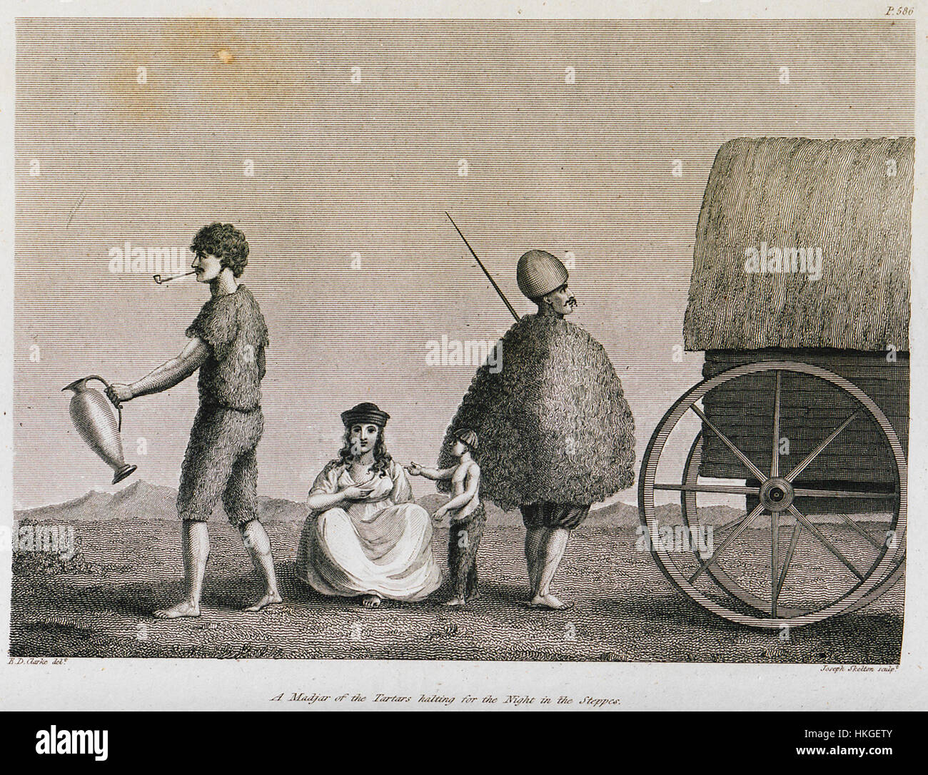 Edward Daniel Clarke's 'A Madjar of the Tartars, halting in the Night ...