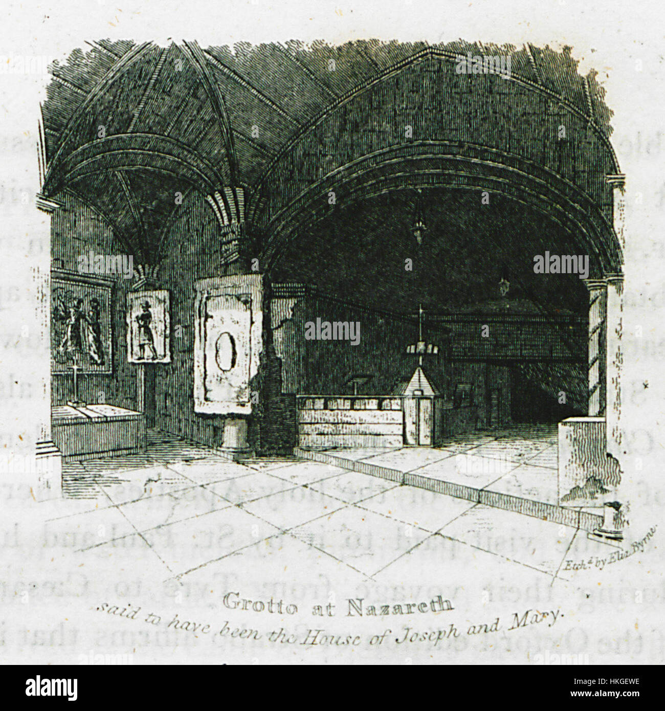This 1824 artwork by Edward Daniel Clarke illustrates the Grotto at ...