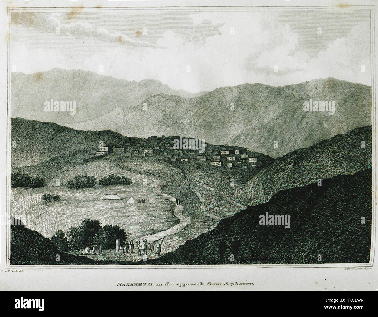 'Nazareth, in the approach from Sephoury' is a painting by Edward ...