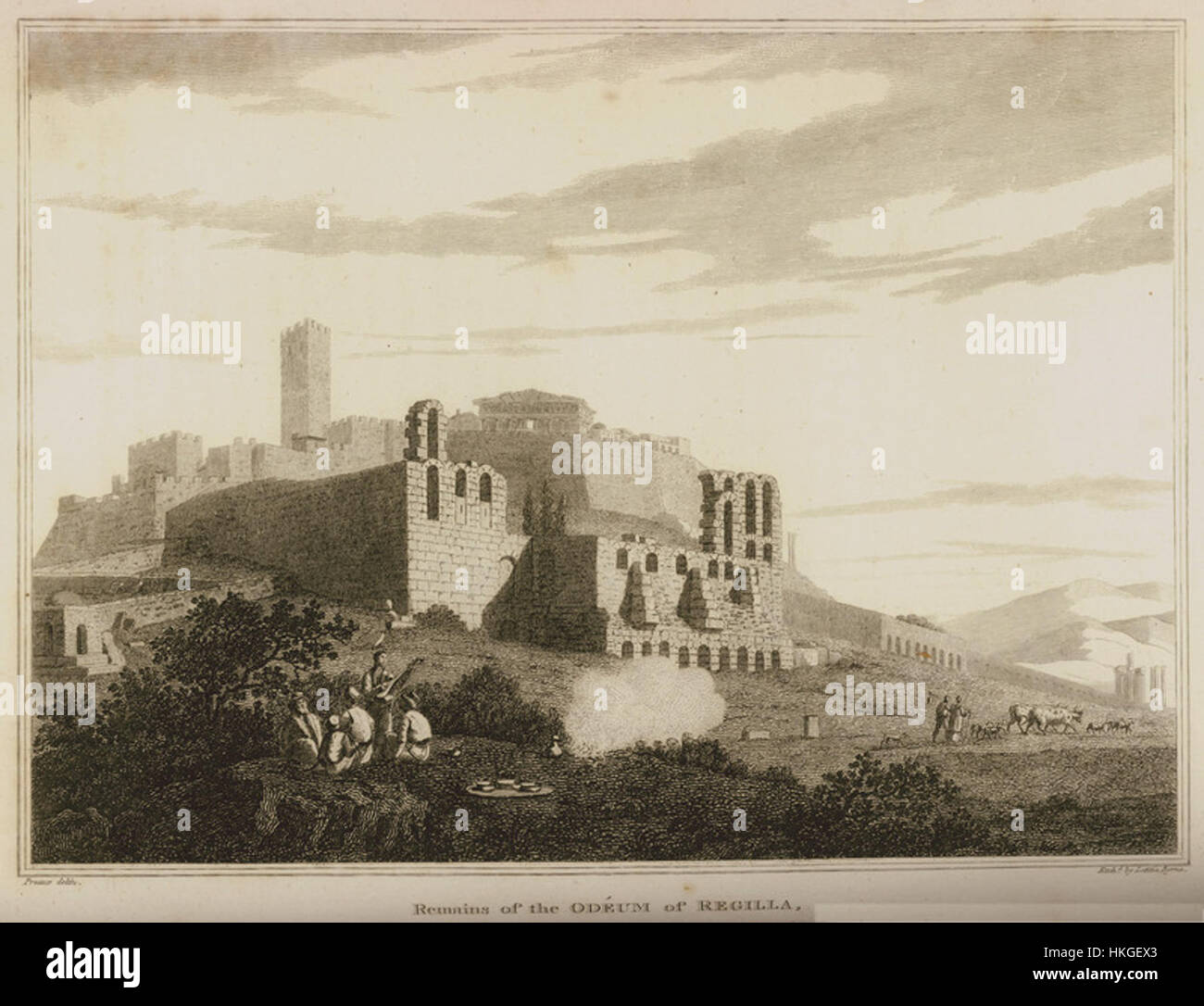 Odeum herodes in acropolis hi-res stock photography and images - Alamy