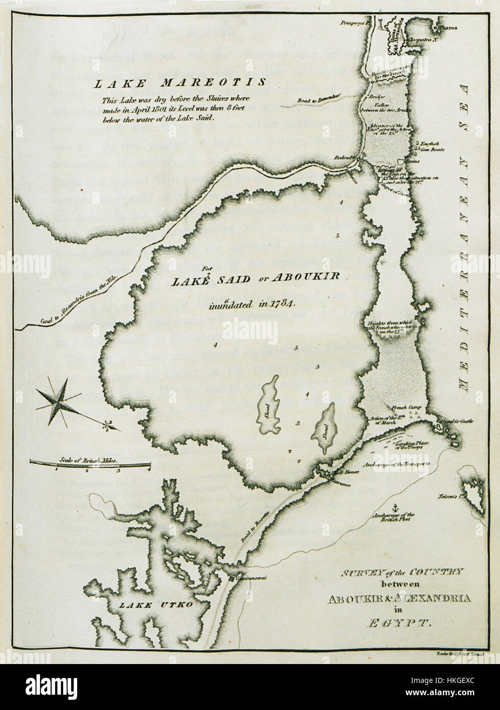Edward Daniel Clarke's 1824 survey map depicts the region between ...