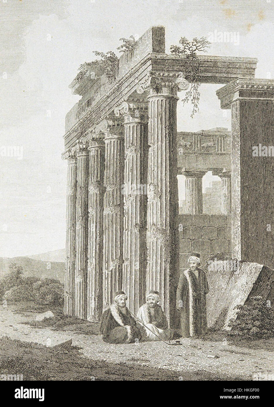 Edward Daniel Clarke’s 1813 depiction of the Temple of Erechtheus in ...