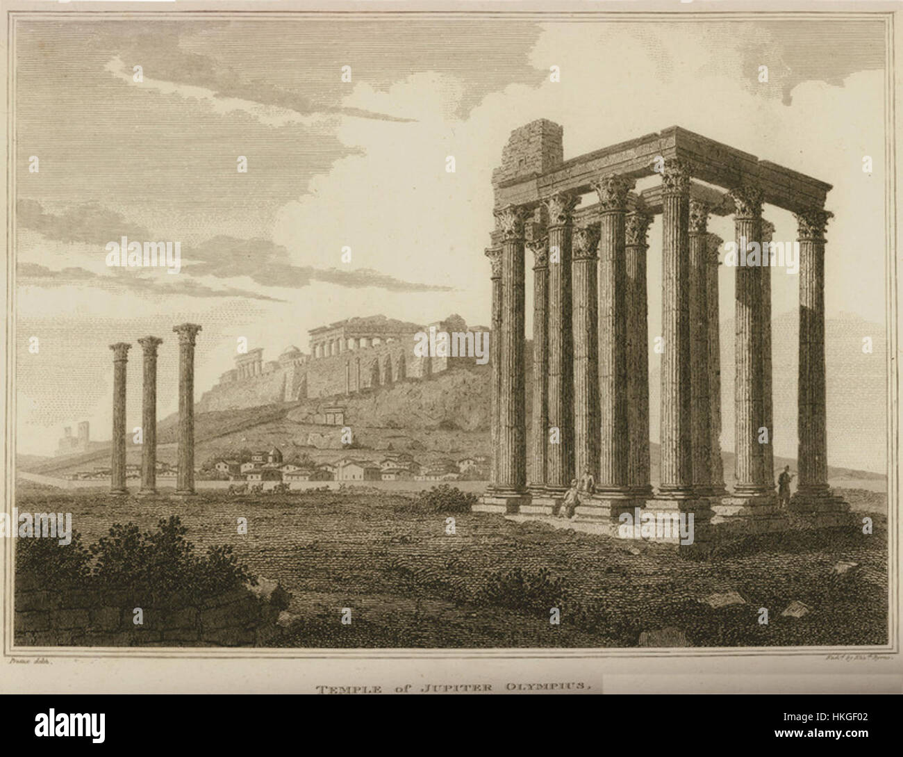 This 1813 painting by Edward Daniel Clarke depicts the Temple of ...