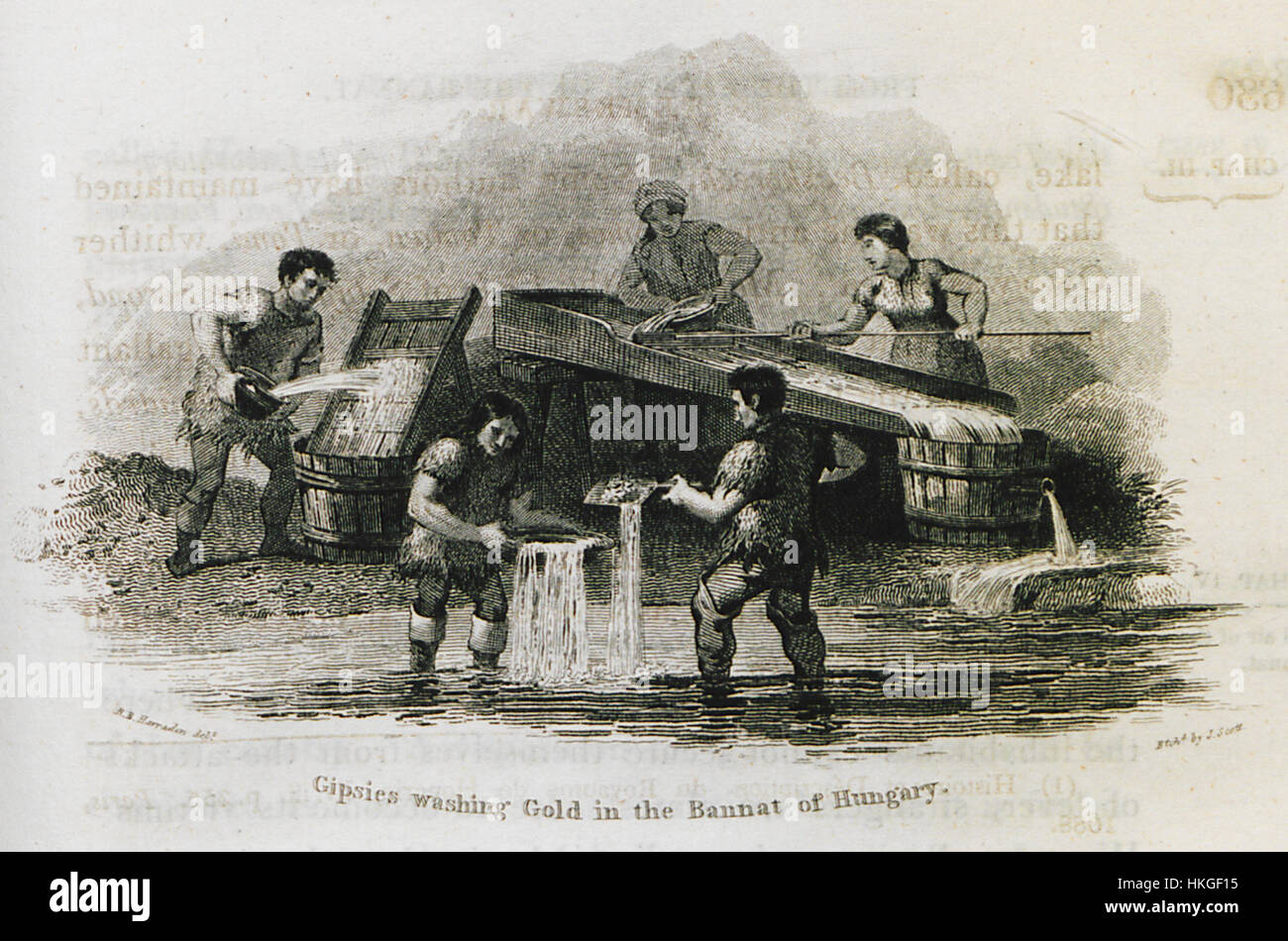 Edward Daniel Clarke’s 1816 painting depicts a group of gypsies washing ...