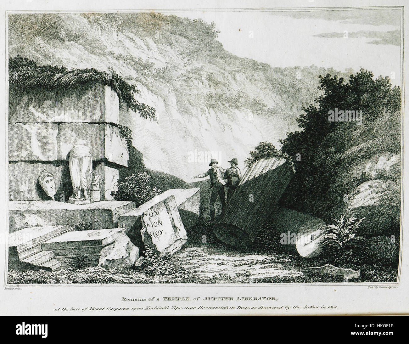 This 1824 painting by Edward Daniel Clarke shows the ruins of the ...