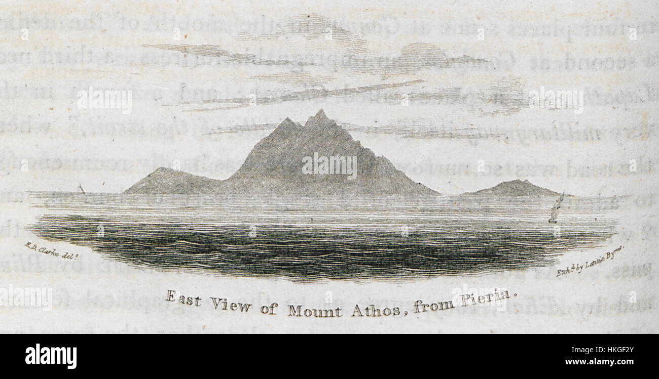 Edward Daniel Clarke's 1816 painting offers an eastward view of Mount ...