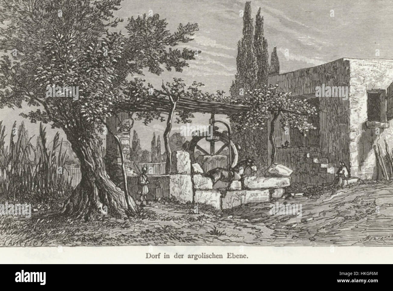 A late 19th-century painting by Amand von Schweiger Lerchenfeld ...