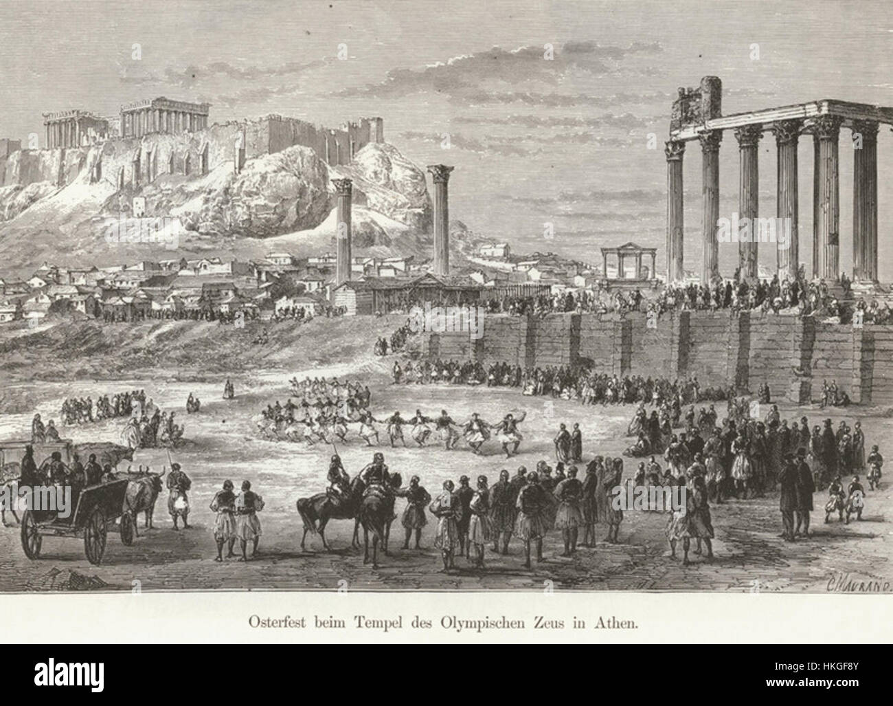 This 1887 painting by Amand von Schweiger Lerchenfeld depicts the ...