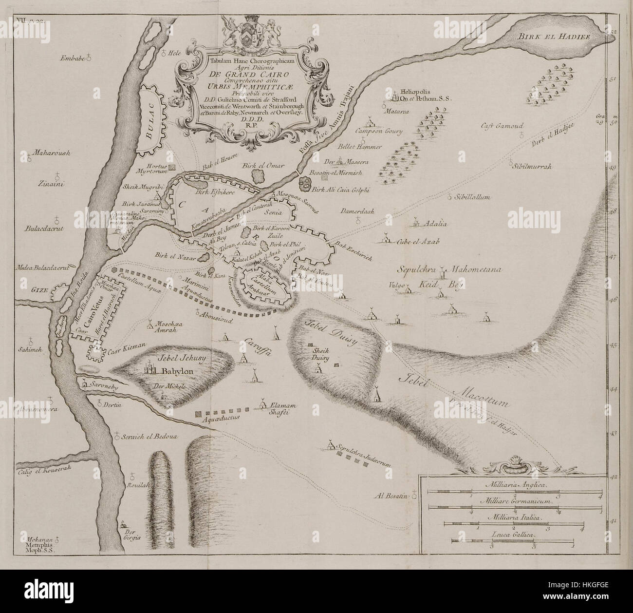 This 1743 map by Richard Pococke represents a detailed and precise ...