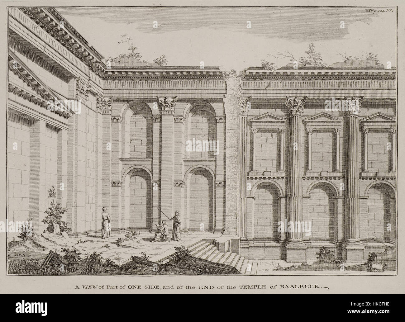 Richard Pococke's 1745 drawing offers a detailed view of the Temple of ...