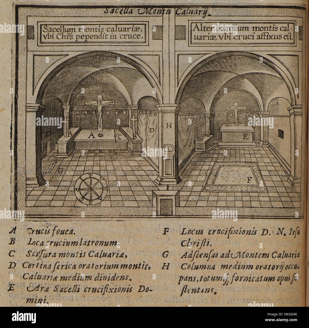 Sacella Montis Calvariae, created by Johannes Van Cootwijck in 1619 ...