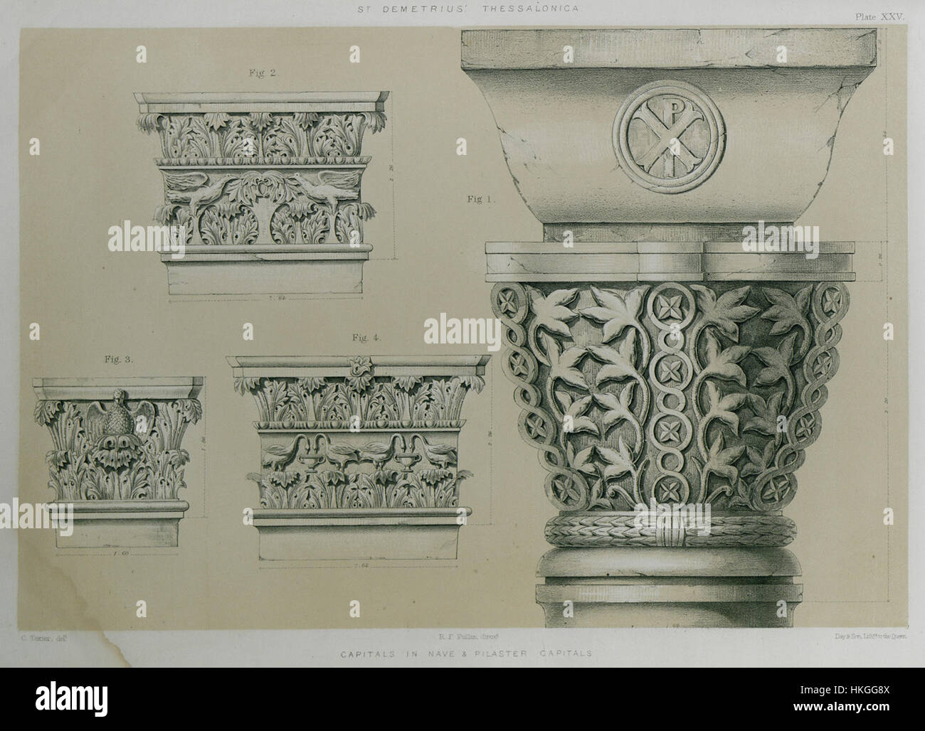 Charles Texier’s 1864 drawing showcases the capitals of the St ...