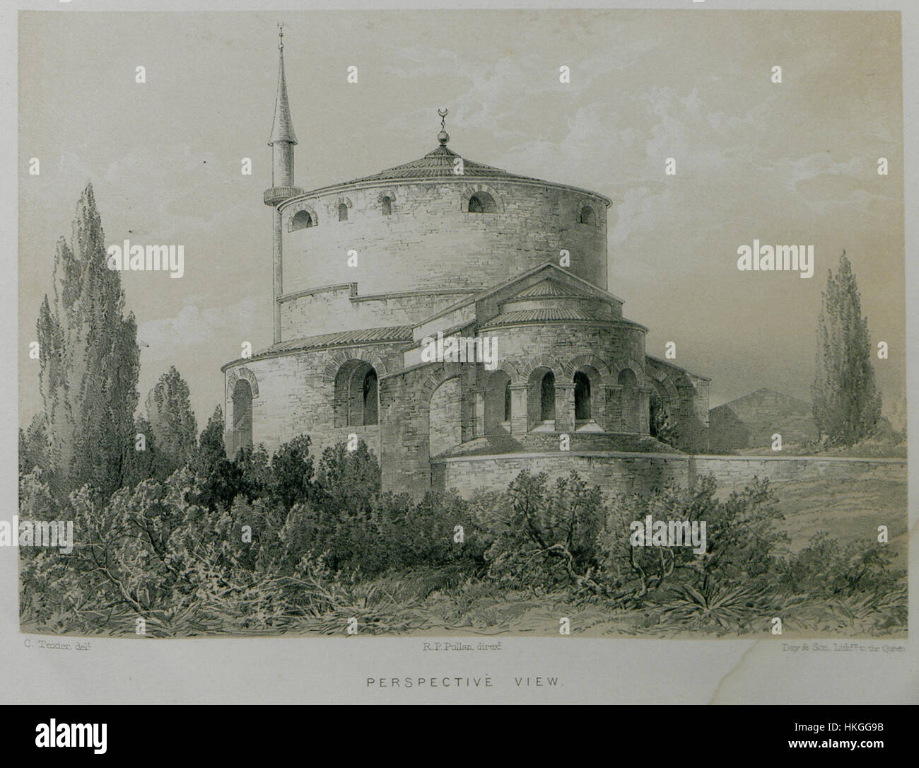 'St George's Thessalonica Perspective View' by Charles Texier, dated ...