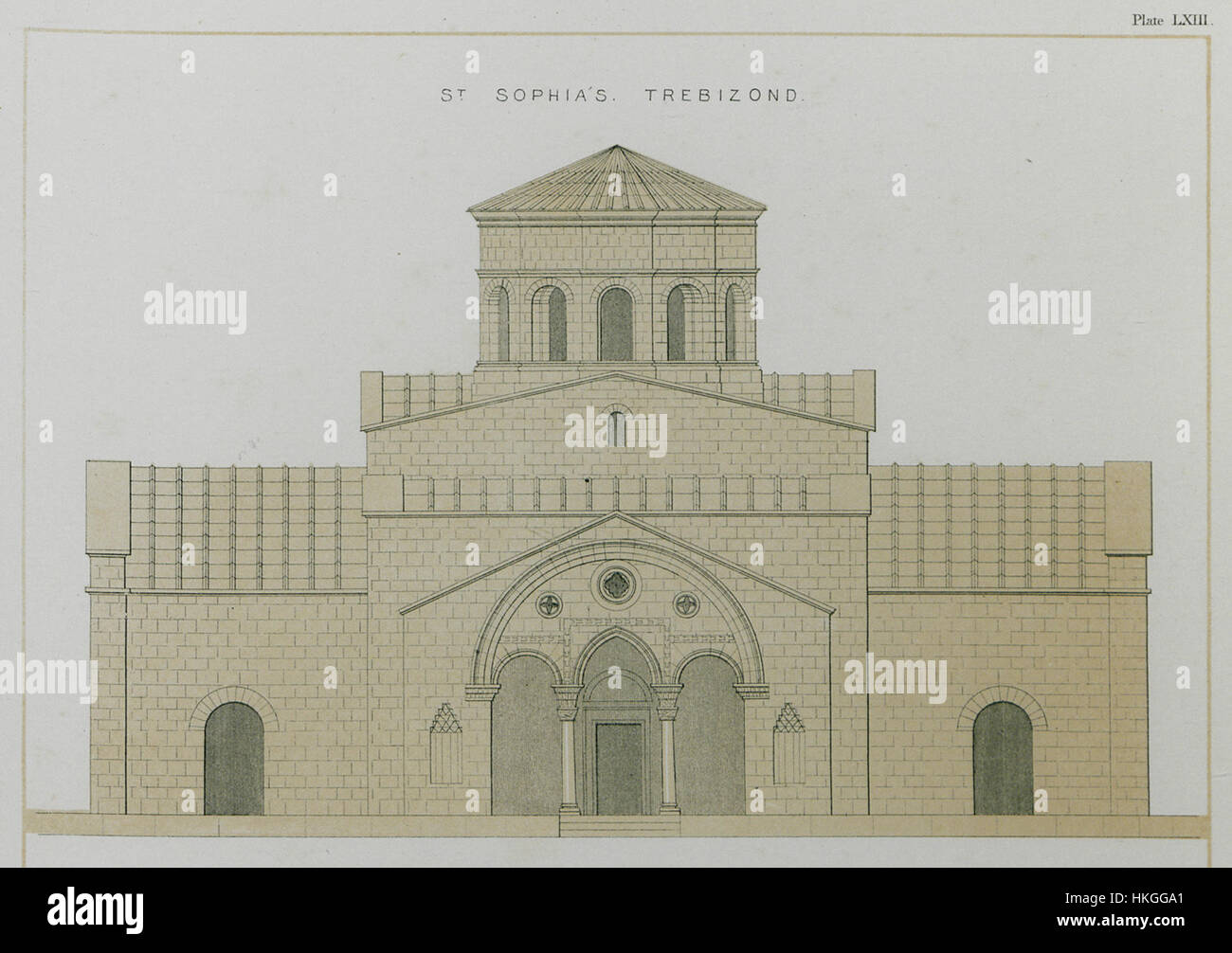 Charles Texier’s 1864 depiction of St. Sophia’s Church in Trebizond ...