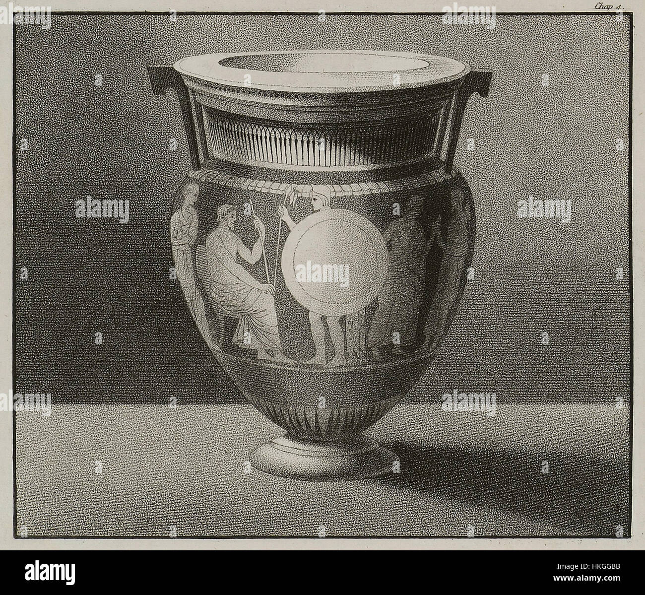 This image depicts an ancient urn from Sicily, illustrated by William ...