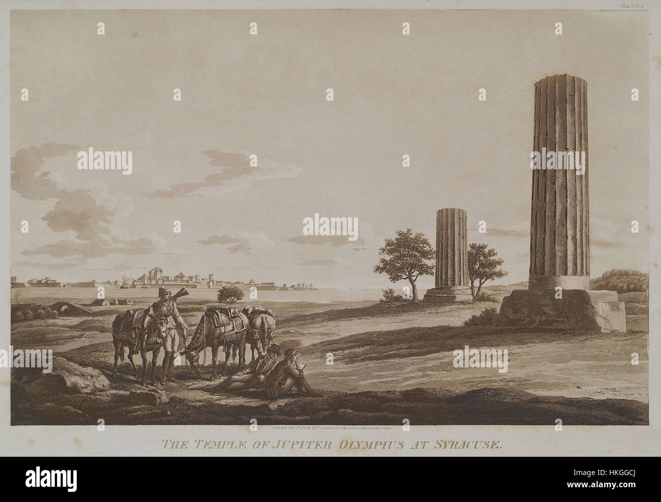 This painting by William Wilkins depicts the Temple of Jupiter Olympius ...