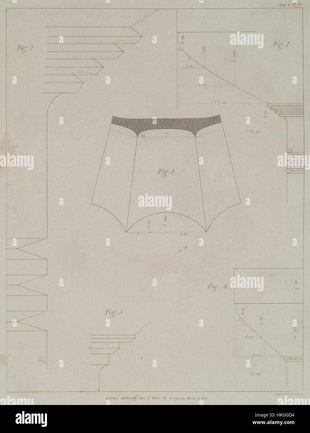 The 1807 drawing by William Wilkins showcases various architectural ...