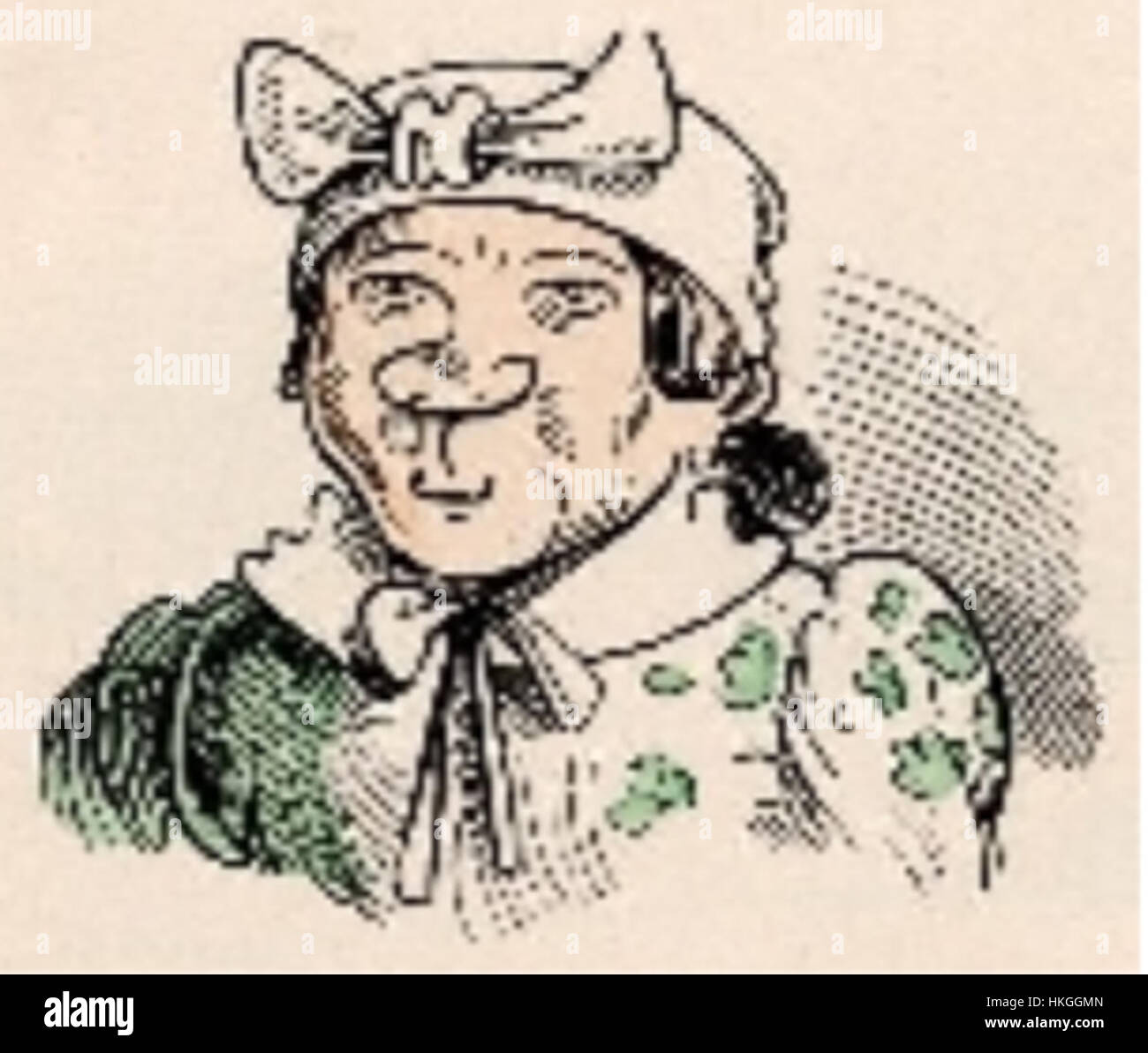 This image is a tinted version of a scene from 'Max und Moritz,' a ...