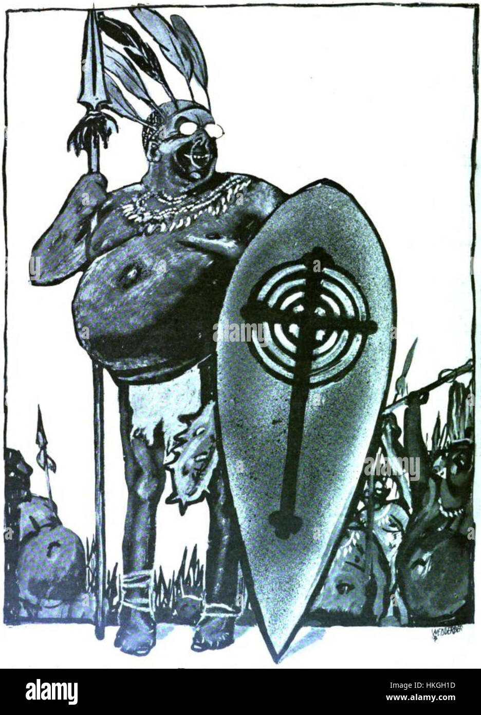 'Der koloniale Reichstag' is an artwork depicting the German Colonial ...