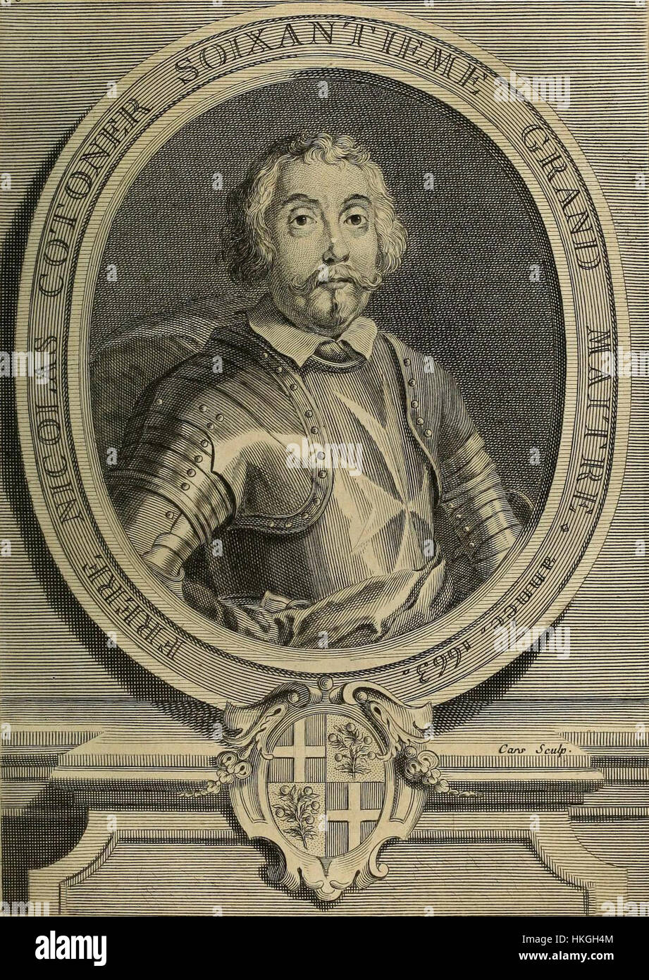 This portrait of Nicolas Cotoner, a historical figure and Grand Master ...