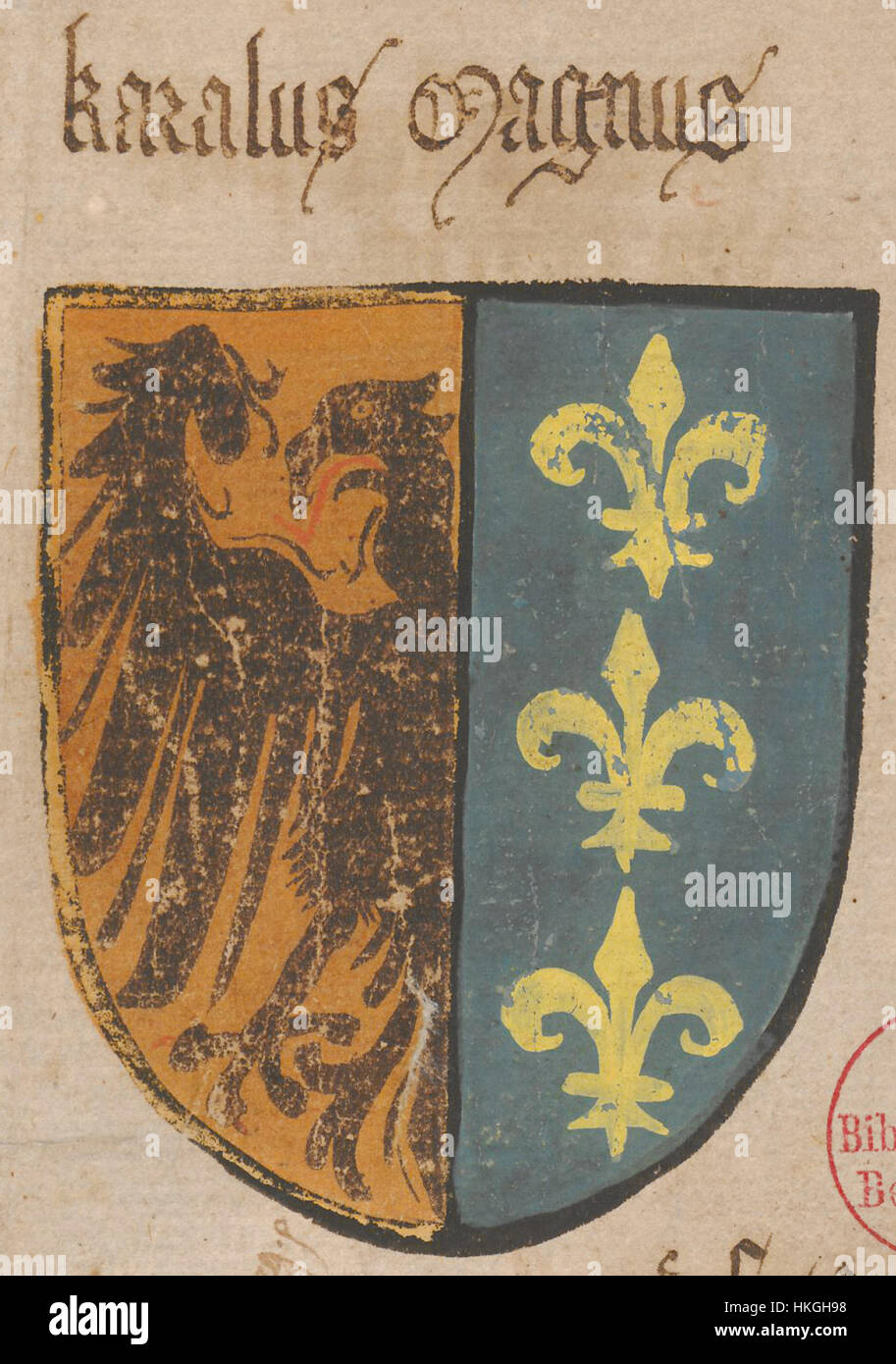 The coat of arms of Charlemagne, also known as Karl der Große ...