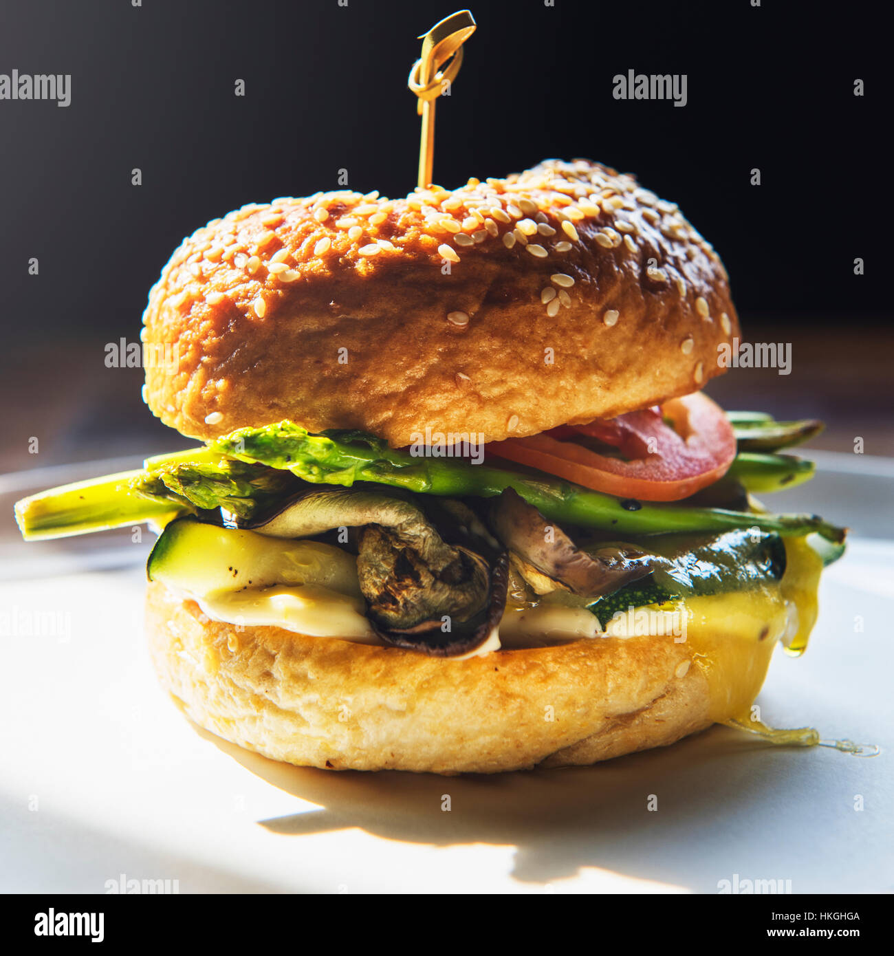 Lunch Dinner Meal Burger Concept Stock Photo - Alamy