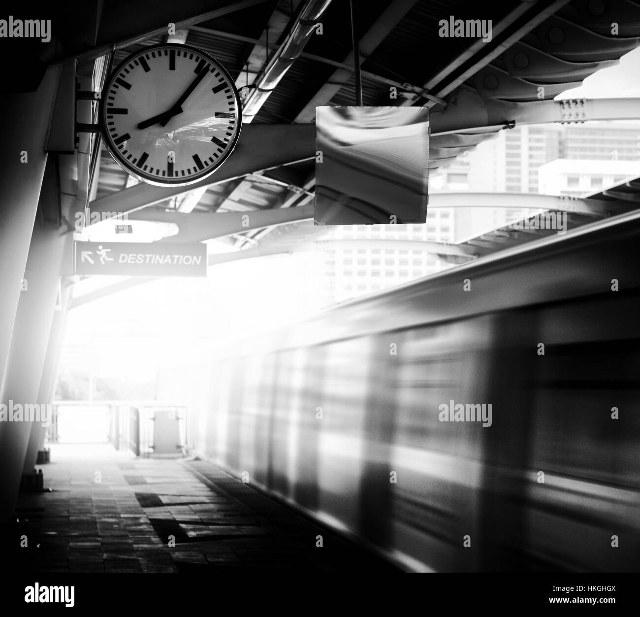 Railroad skytrain Black and White Stock Photos & Images - Alamy