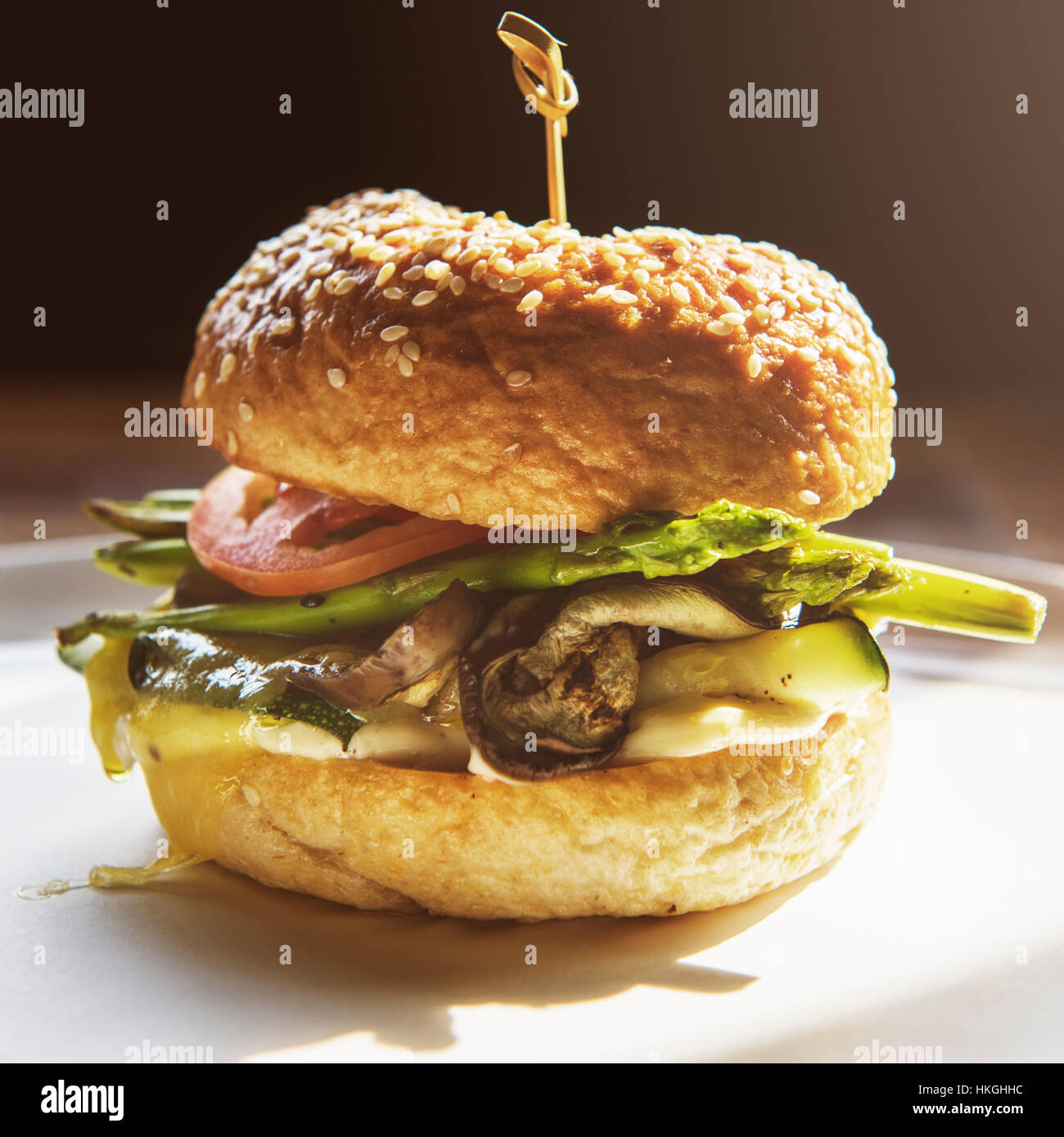 Lunch Dinner Meal Burger Concept Stock Photo - Alamy
