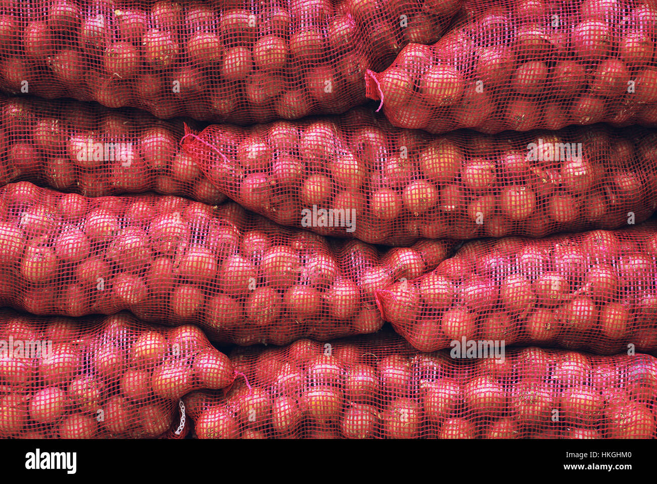 Organic Potato Net Bag Packaging Concept Stock Photo - Alamy