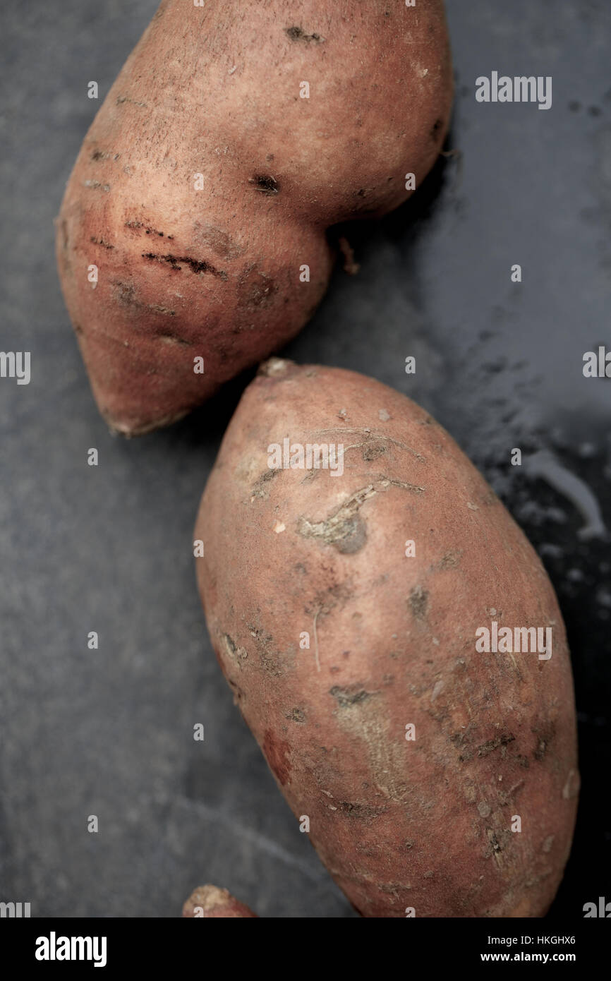 organic sweet potato. food, root vegetable, potato, raw Stock Photo - Alamy