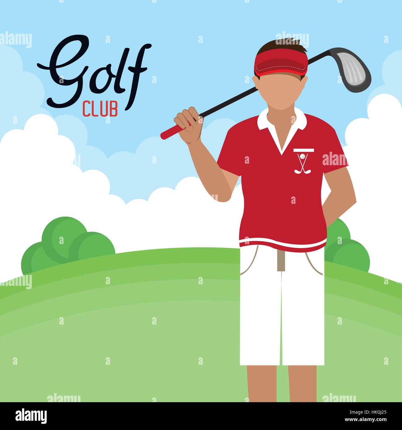 Golf Club Golfer Avatar Vector High Resolution Stock Photography and ...