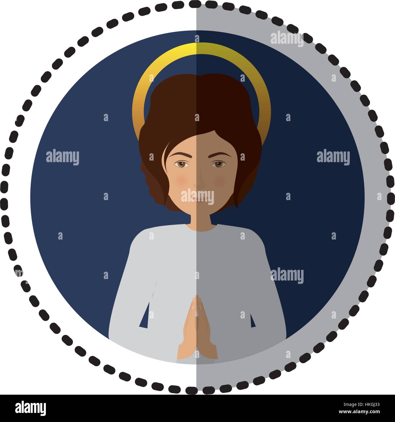 Young jesus christ icon vector illustration graphic design Stock Vector ...