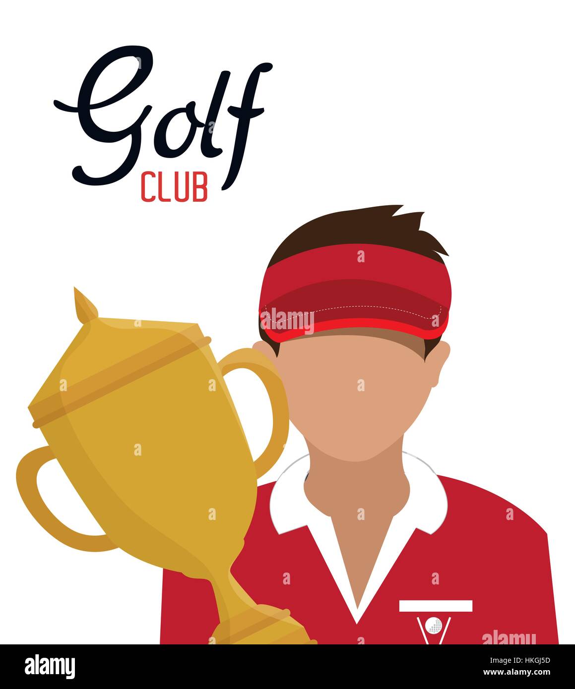 golf club golfer avatar vector illustration design Stock Vector Image ...