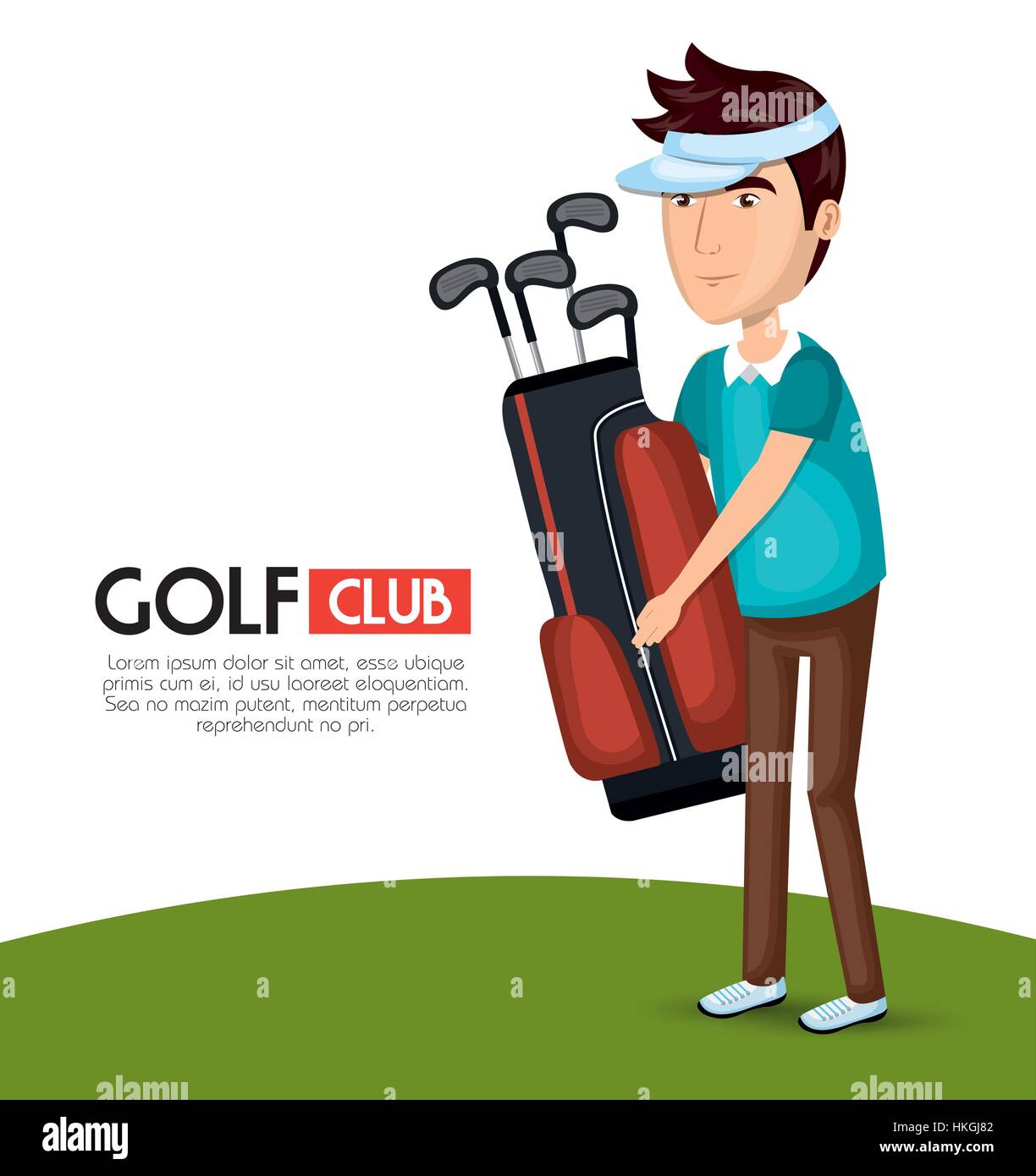 Golf Club Golfer Avatar Vector High Resolution Stock Photography and ...