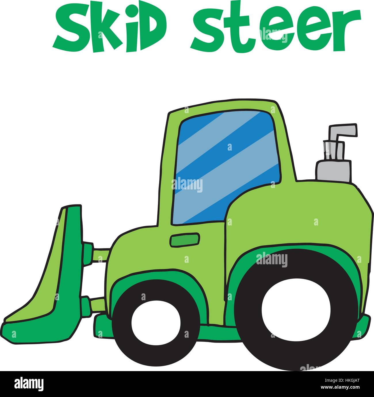 Cartoon skid steer hi-res stock photography and images - Alamy