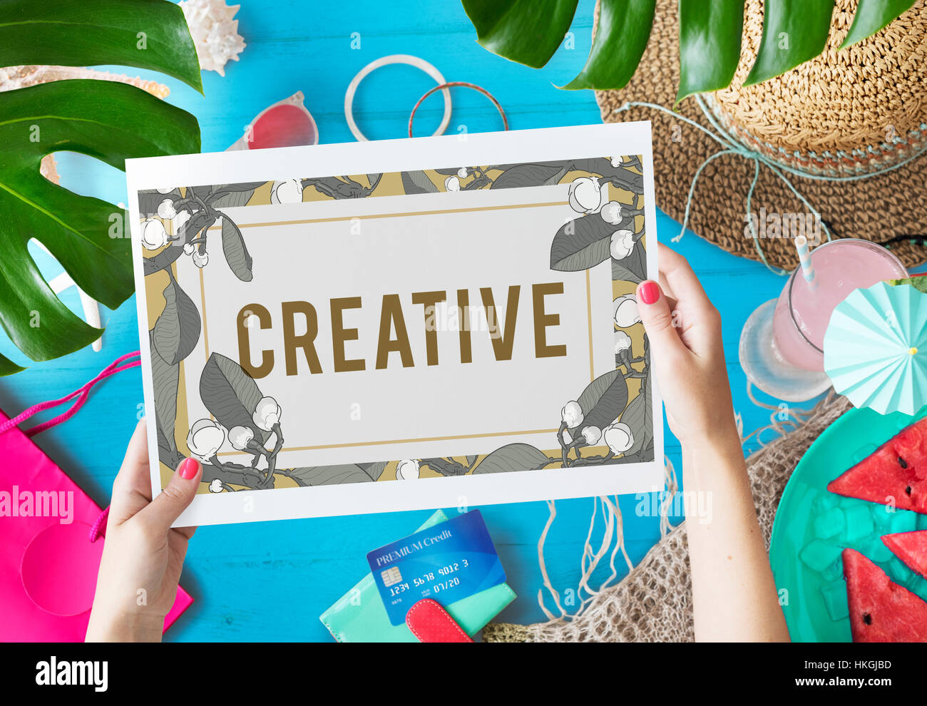 Creative Ideas Imagination Inspiration Leaf Nature Concept Stock Photo ...