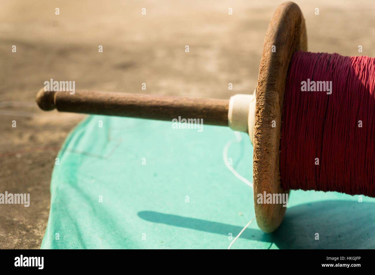 Kite and manja thread for kite fighting. This is a popular sport in ...