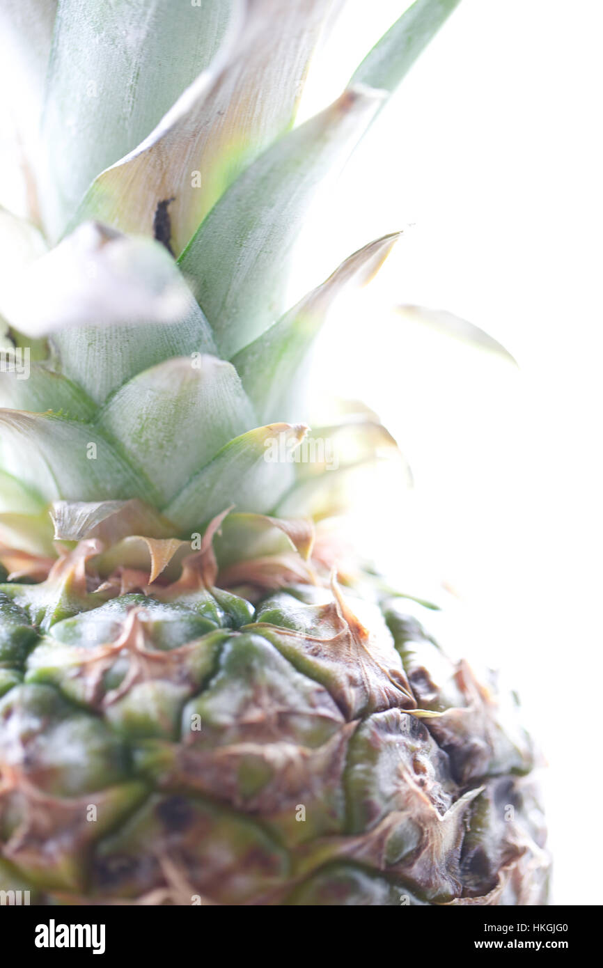 close up of pineapple. fruit, healthy eating, fresh, tropical Stock ...